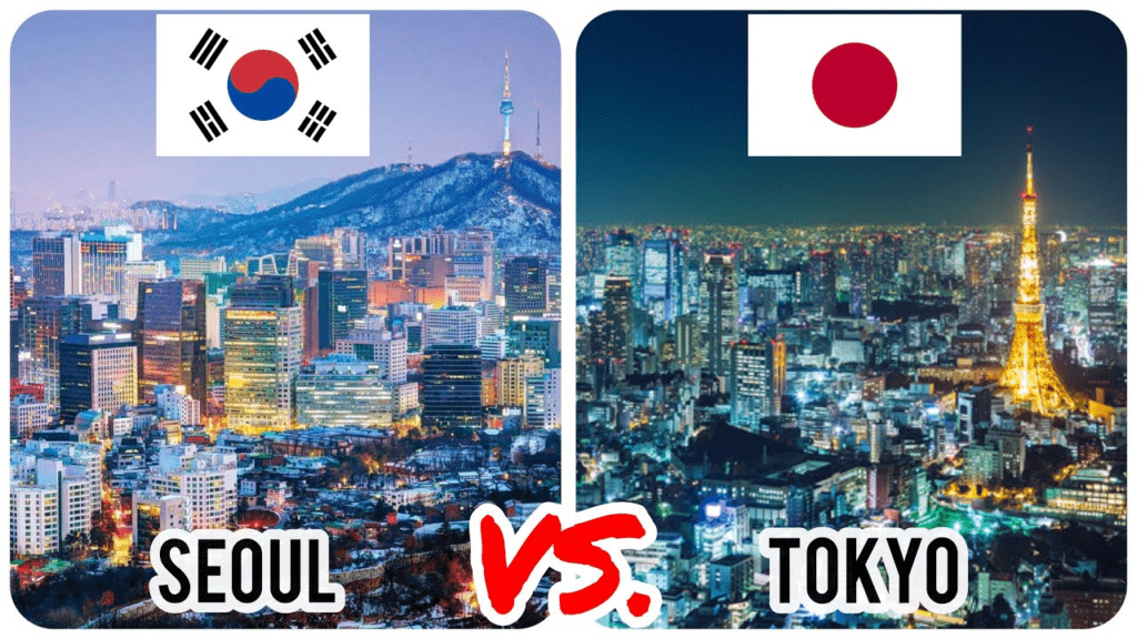 Séoul 🇰🇷 ou Tokyo 🇯🇵 ? - Sentiers Japonais